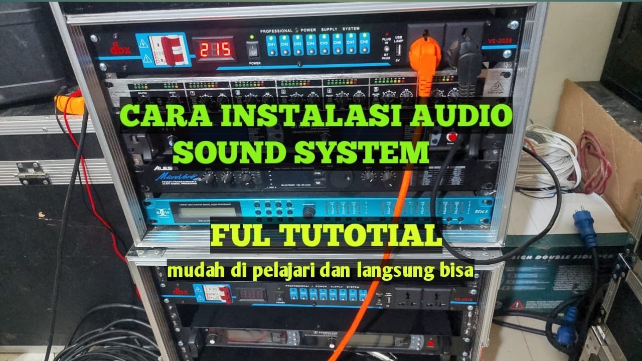 Cara Instalasi Sound System Main 3way Full Tutorial Youtube