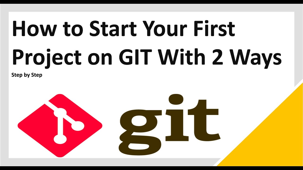 How To Setup Your First Project In Github Youtube
