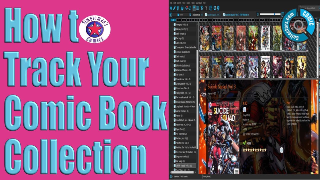 How To Track Your Comic Book Collection Using Clz Comic Collector Youtube