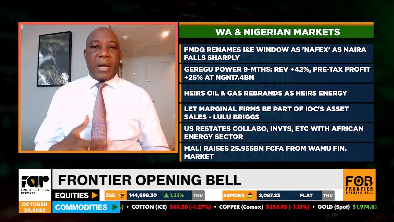 Frontier Opening Bell Friday October 20 2023 Youtube
