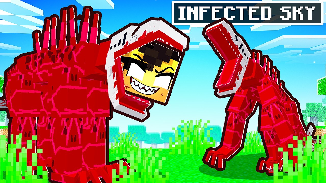 Jogando Como Infected Sky No Minecraft Youtube