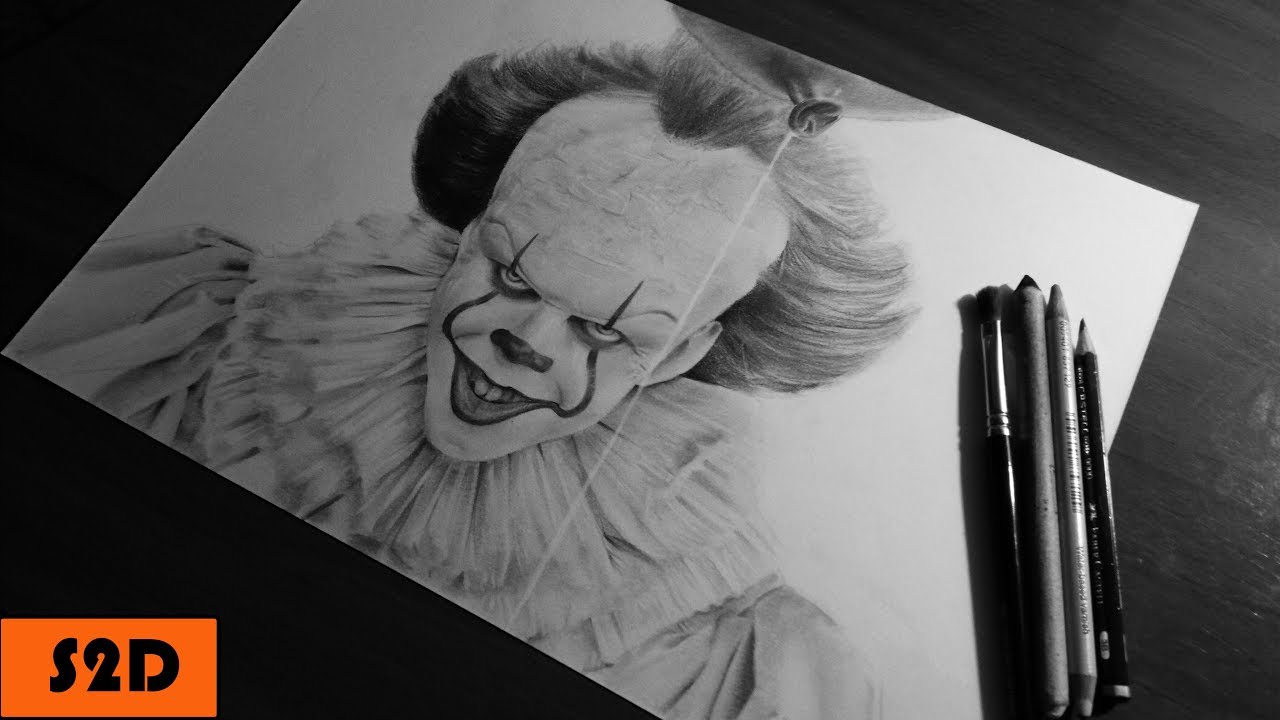 Drawing Pennywise From It Youtube