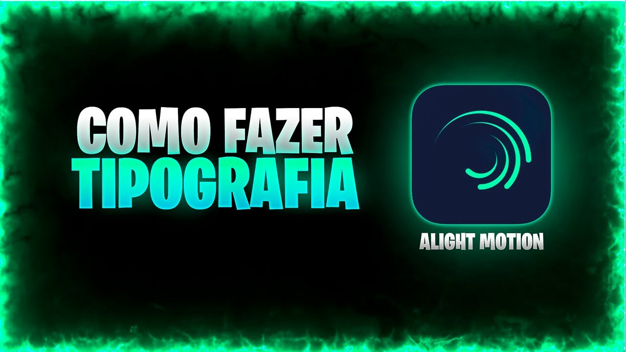Como Fazer Tipografia Qualidade Alight Motion Youtube