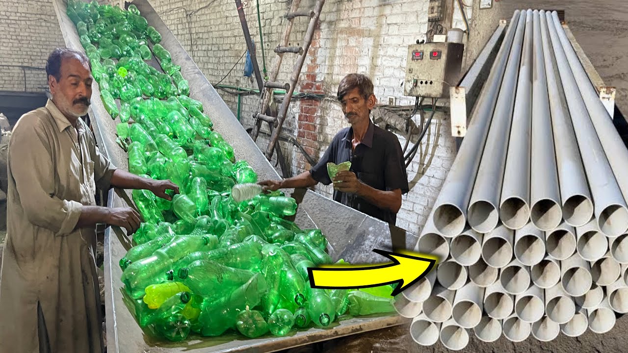 Amazing Recycling Process Of Millions Of Pet Bottles Into New Pvc Pipes