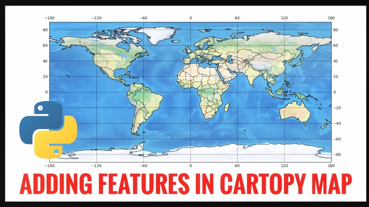 Adding Features In Cartopy Map Python Pyguru Youtube