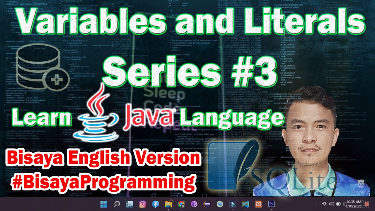 Learn Java Language Series 3 Java Variables And Literals Bisaya