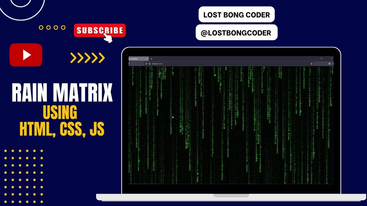 How To Build A Realistic Rain Matrix Effect With Html Css Javascript