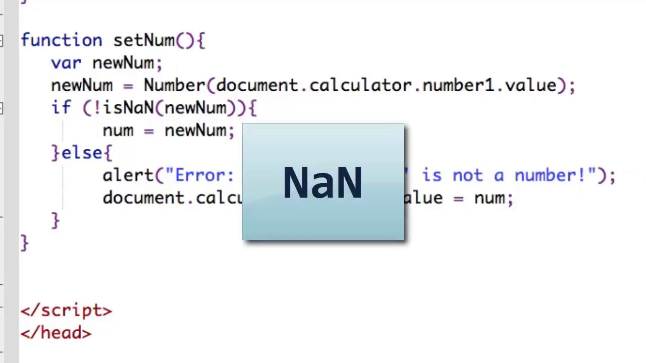 Nan Javascript In Ten Easy Steps Youtube
