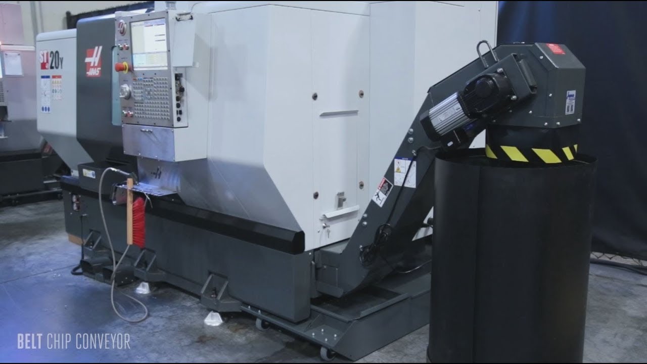 Belt Chip Conveyor Haas Automation Option Spotlight Youtube