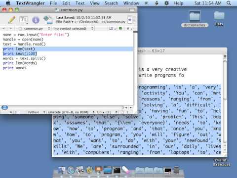 Python For Informatics Exercise From Chapter 9 Youtube