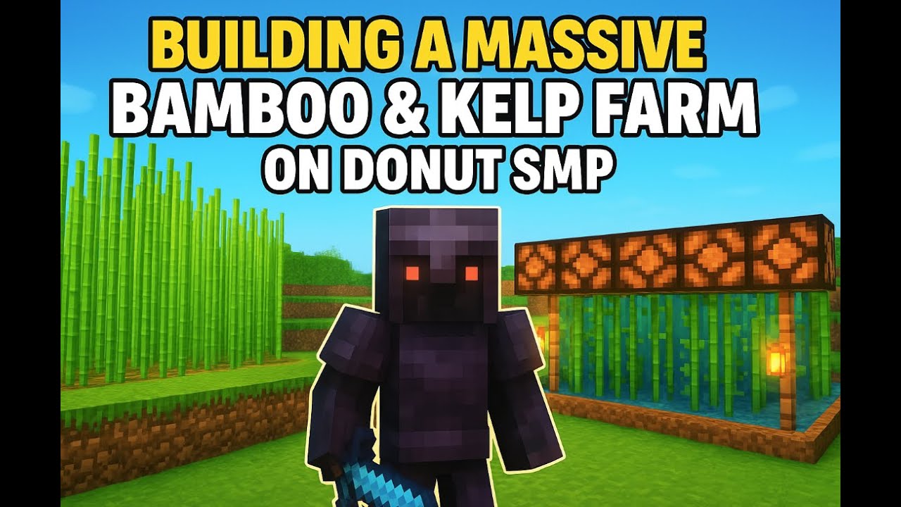 Building A Massive Bamboo Kelp Farm On Donut Smp рџњїрџ Youtube