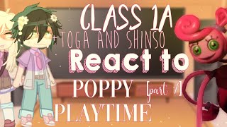 Mha Bnha Class 1a Shinso And Toga React To Poppy Playtime Part 1 A ...