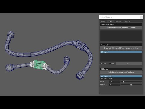 Maya Tool Cable Maker Script Youtube