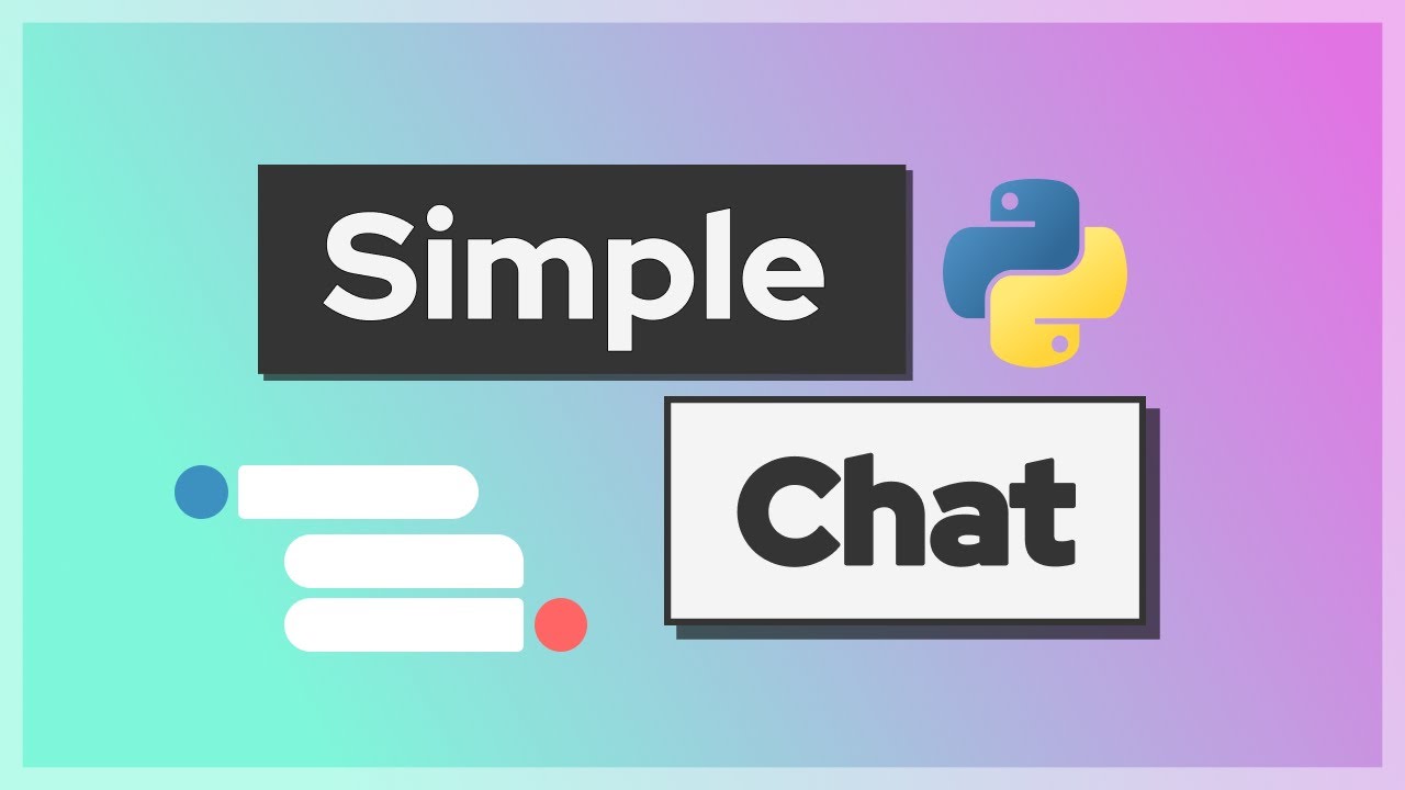 How To Create A Chat Application Using Python Simple Youtube