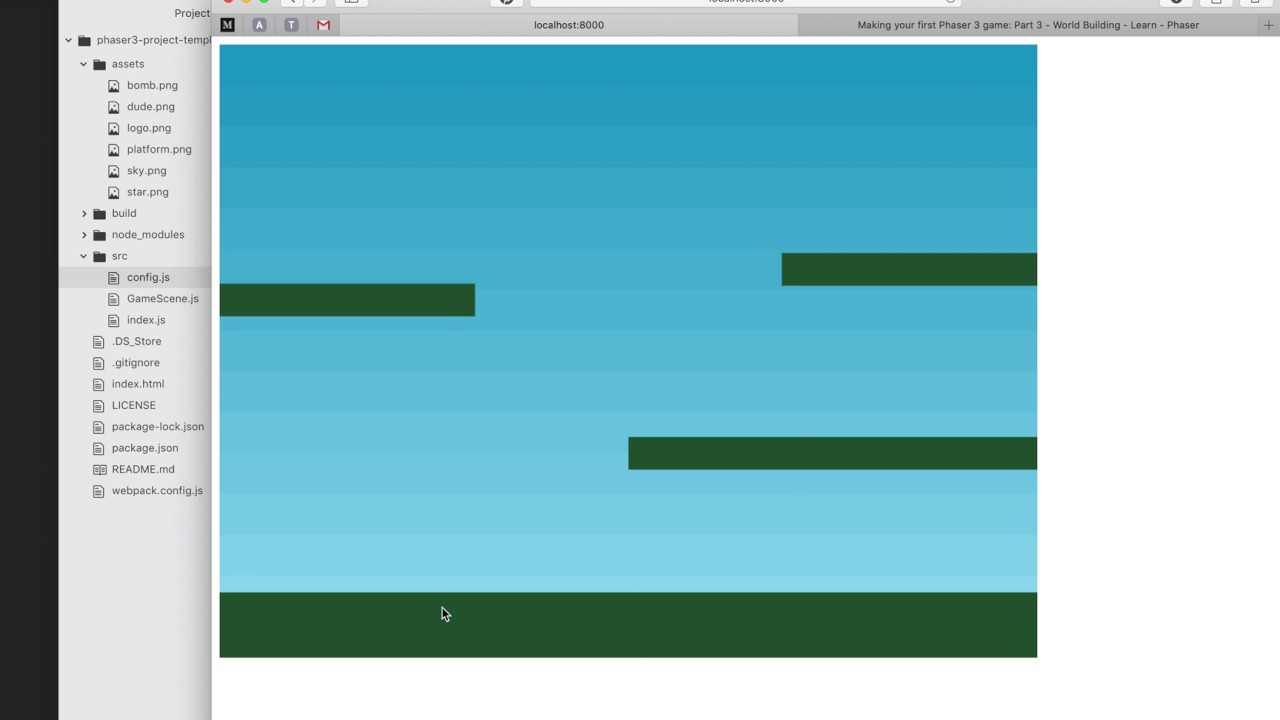 06 Phaser 3 Tutorial Platforms Youtube
