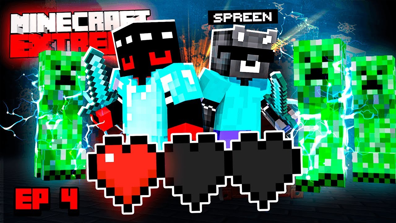 Creepers Electricos Minecraft Extremo Día 4 Youtube