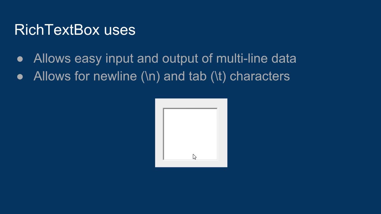 C Windows Form Controls Richtextbox Youtube