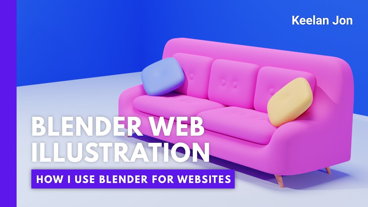 3d Website Illustration Tutorial Blender 3d Beginner Tutorial Youtube