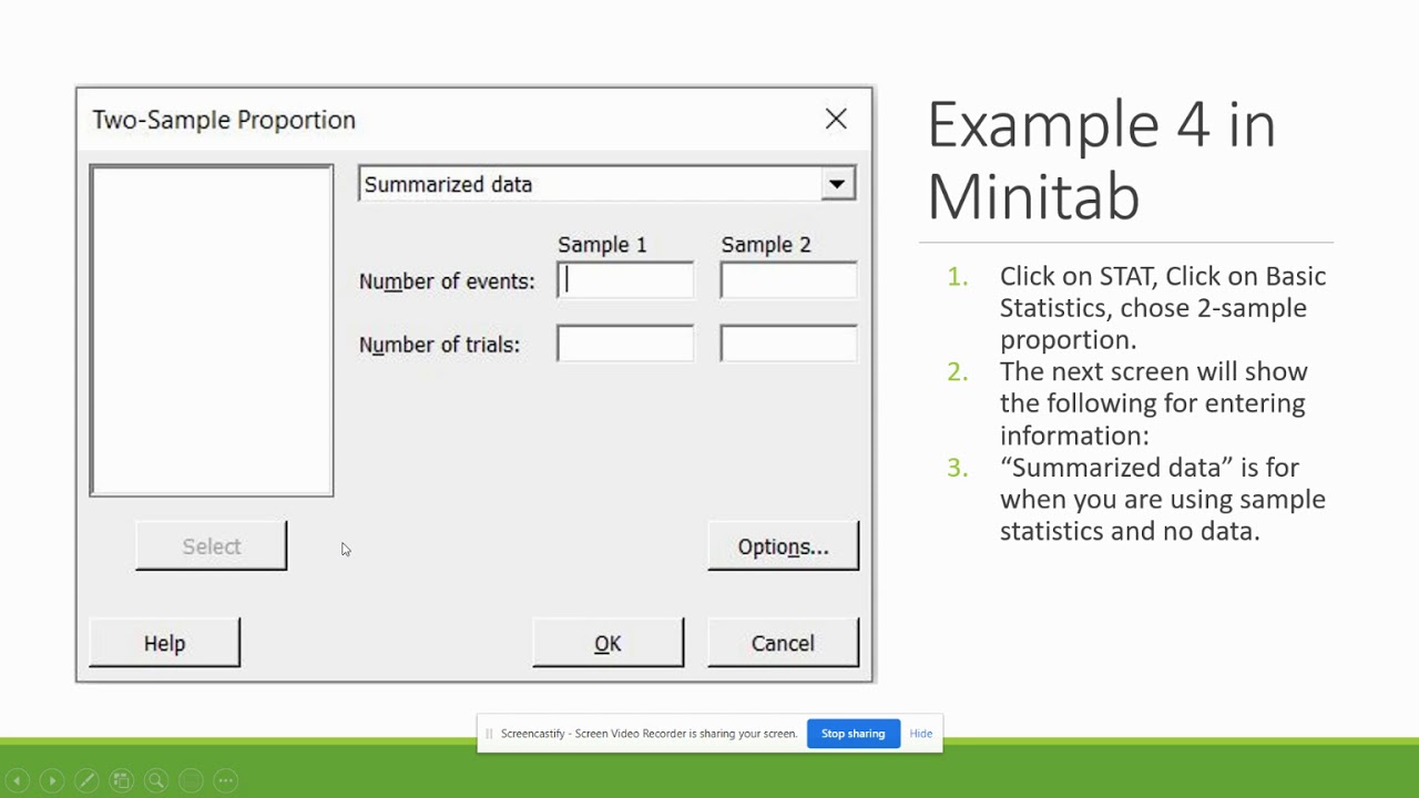 Example 4 For Two Proportion Tests Youtube