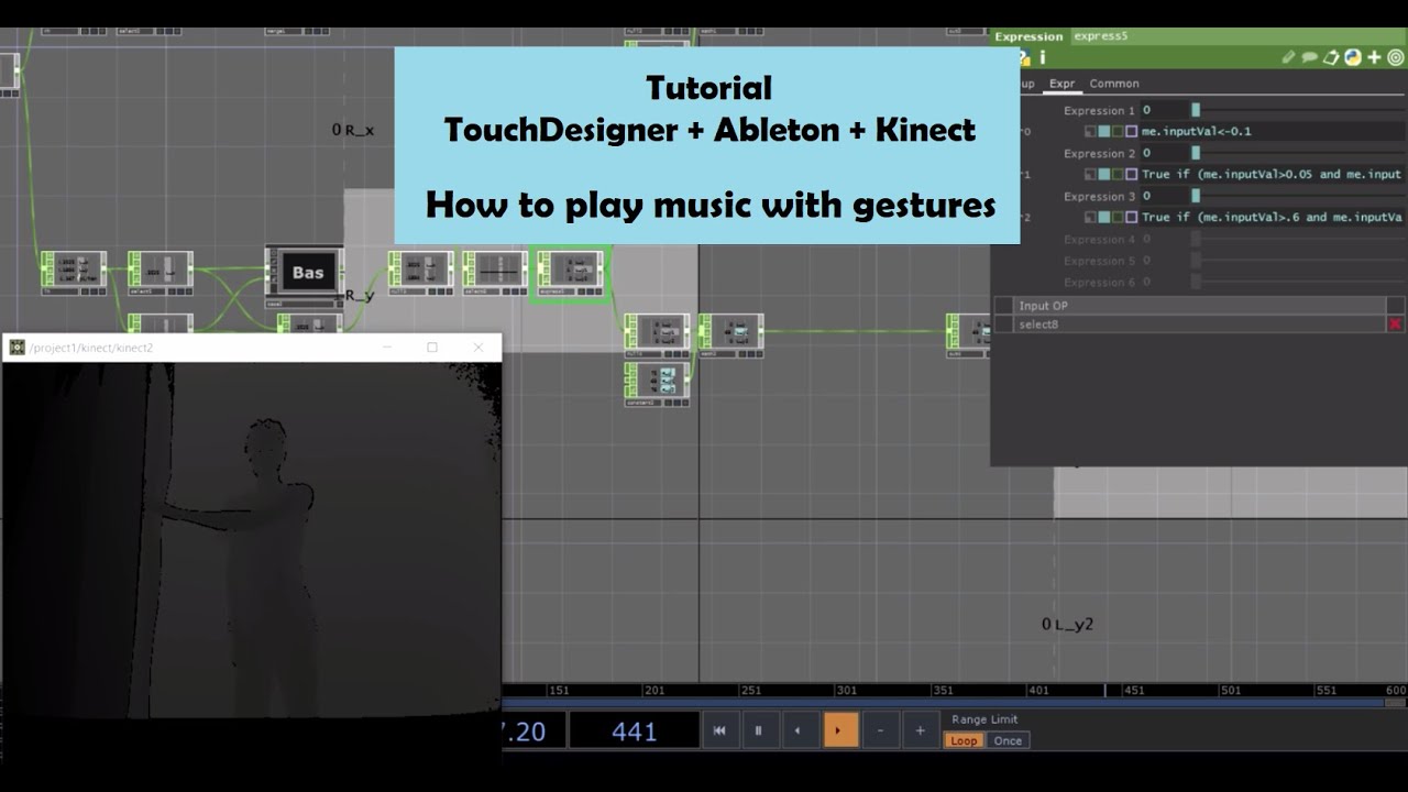 Tutorial Touchdesigner Ableton Kinect How To Play Music With