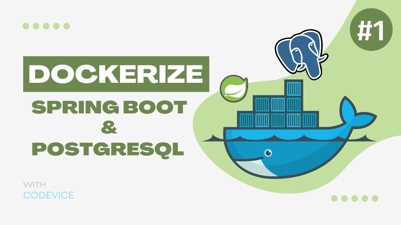 How To Dockerize Spring Boot Application Postgresql Database Youtube