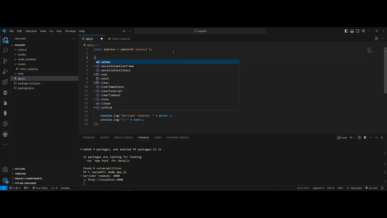 Api Crud Javascript Nodejs Parte 01 Youtube