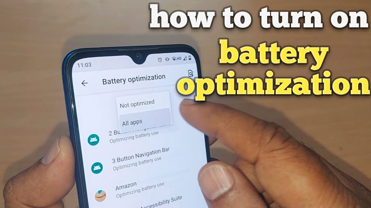 How To Turn On Battery Optimization Battery Optimization On Android