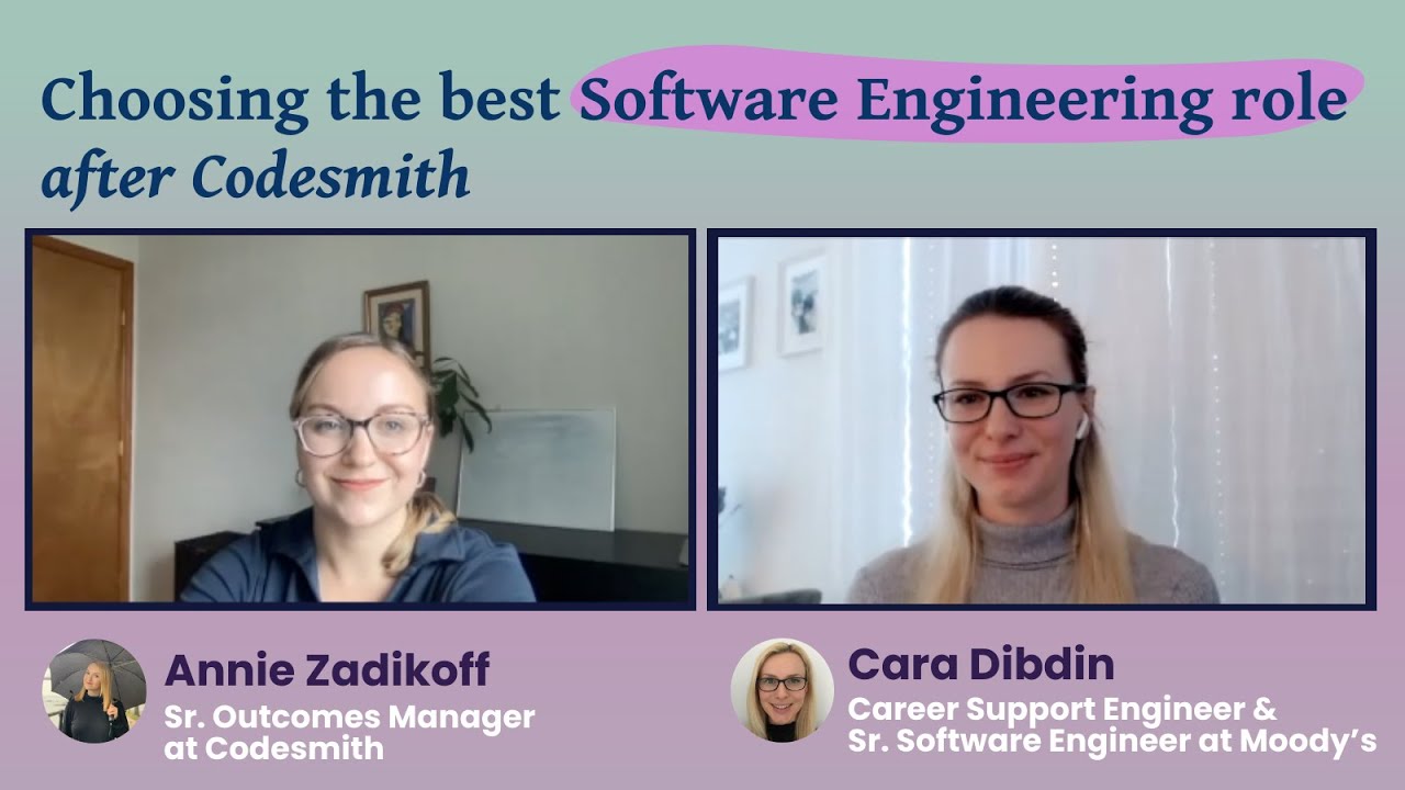 How Codesmith Helps Students Determine The Best Software Engineer Role