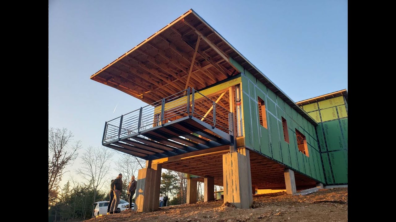 Cantilevered Steel Deck Framing Youtube