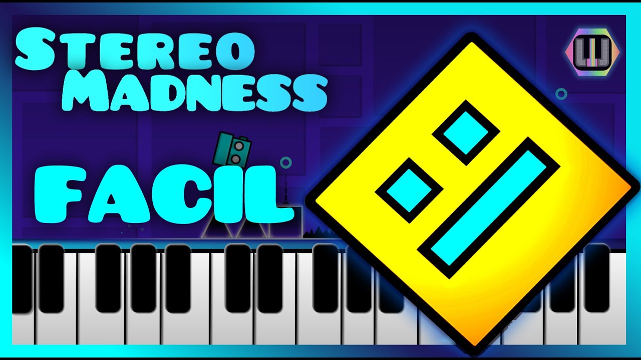 Stereo Madness Geometry Dash Level 1 Easy Piano Tutorial Youtube