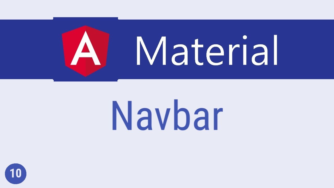 Angular Material Tutorial 10 Navbar Youtube