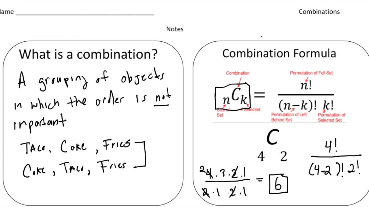 Combinations Youtube