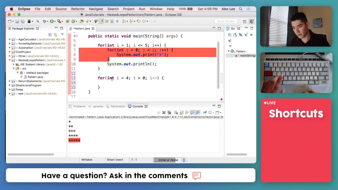 For Loop Pattern Program In Java 25 Youtube