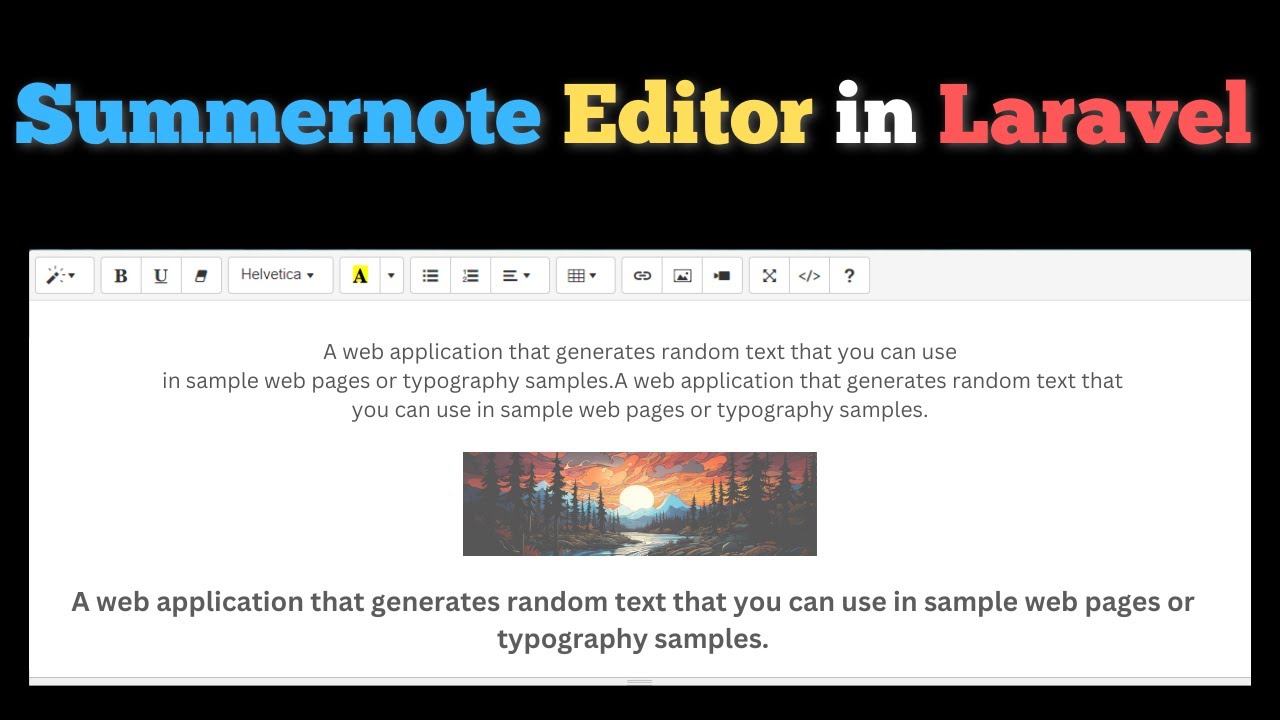 How To Use Summernote Editor In Laravel Tutorial Step By Step Youtube