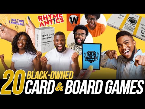 20 Black Owned Card Board Games Family Game Night Youtube