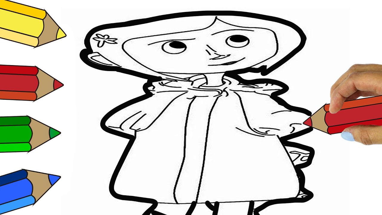 рџџў How To Draw Coraline Jones Como Dibujar A Coraline Y La Puerta