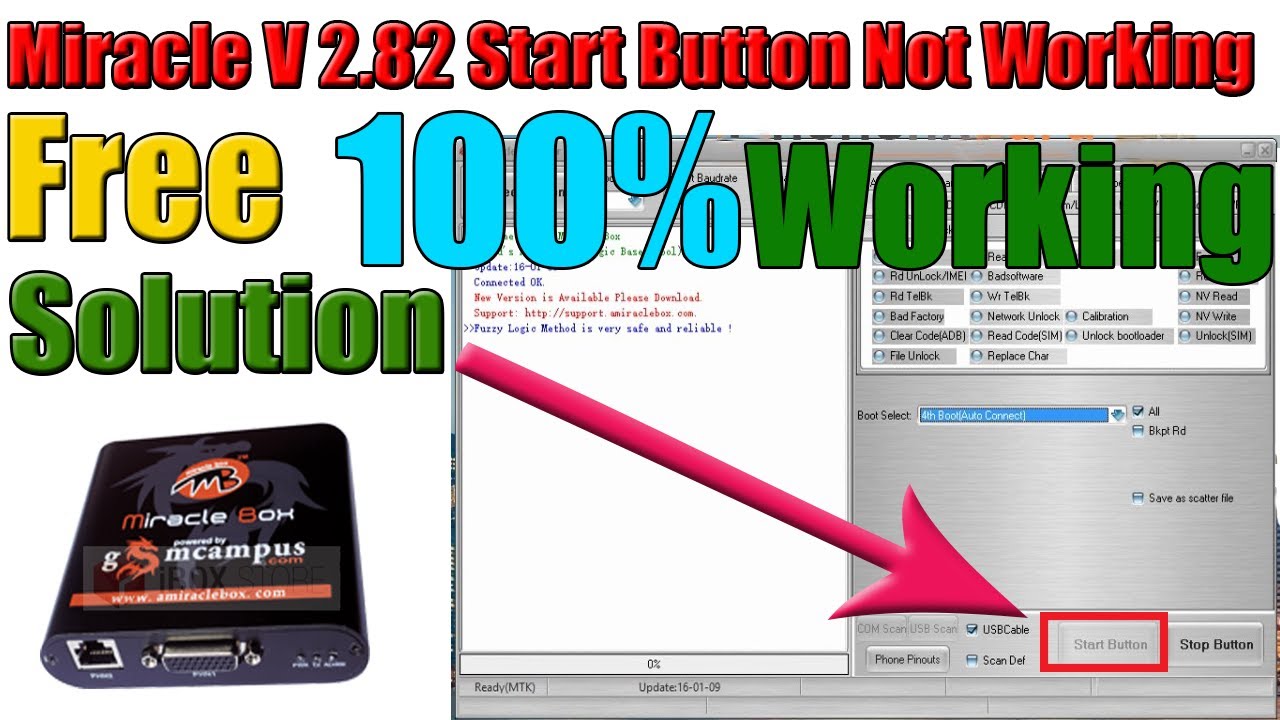 Miracle 2 82 Start Button Not Working 100 Working Solution 2019 Youtube