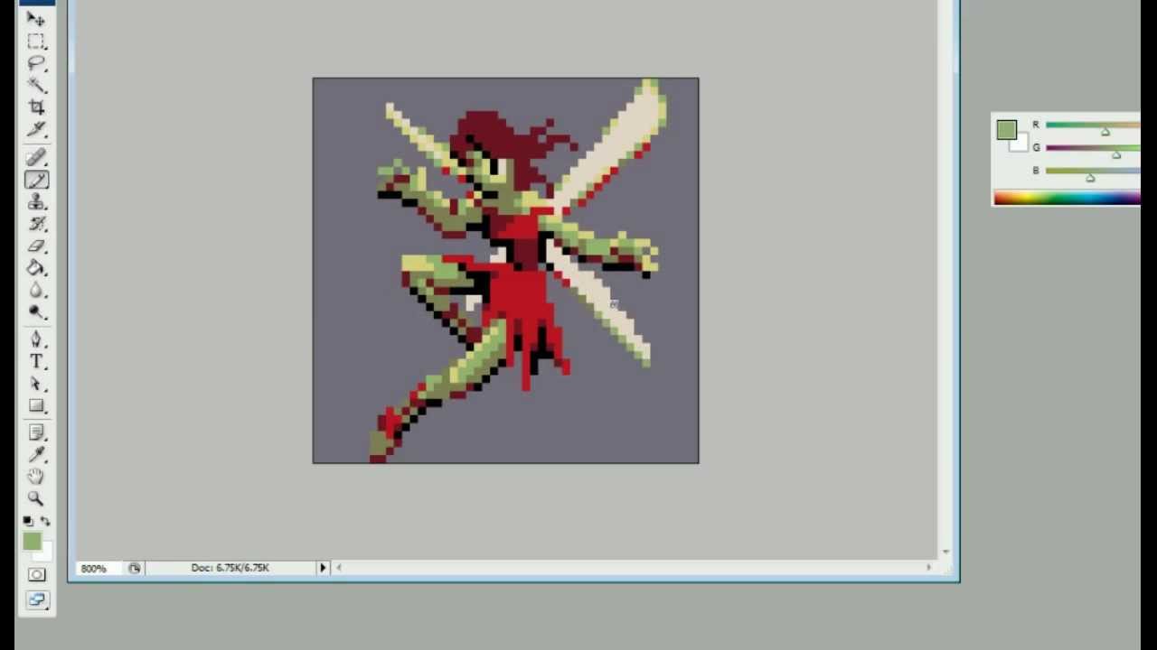 Pixel Art Demonstration 12 Pixeljoint Challenge Youtube