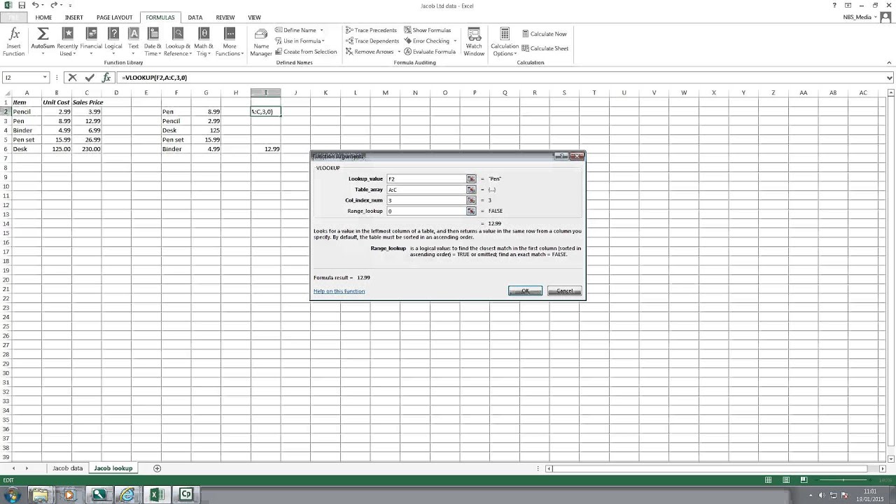 Vlookup Tutorial Youtube