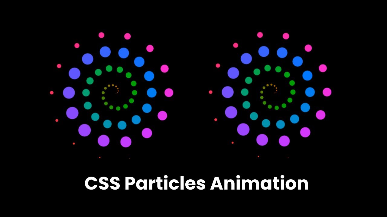 Css Particles Animation Html Css Animation Youtube