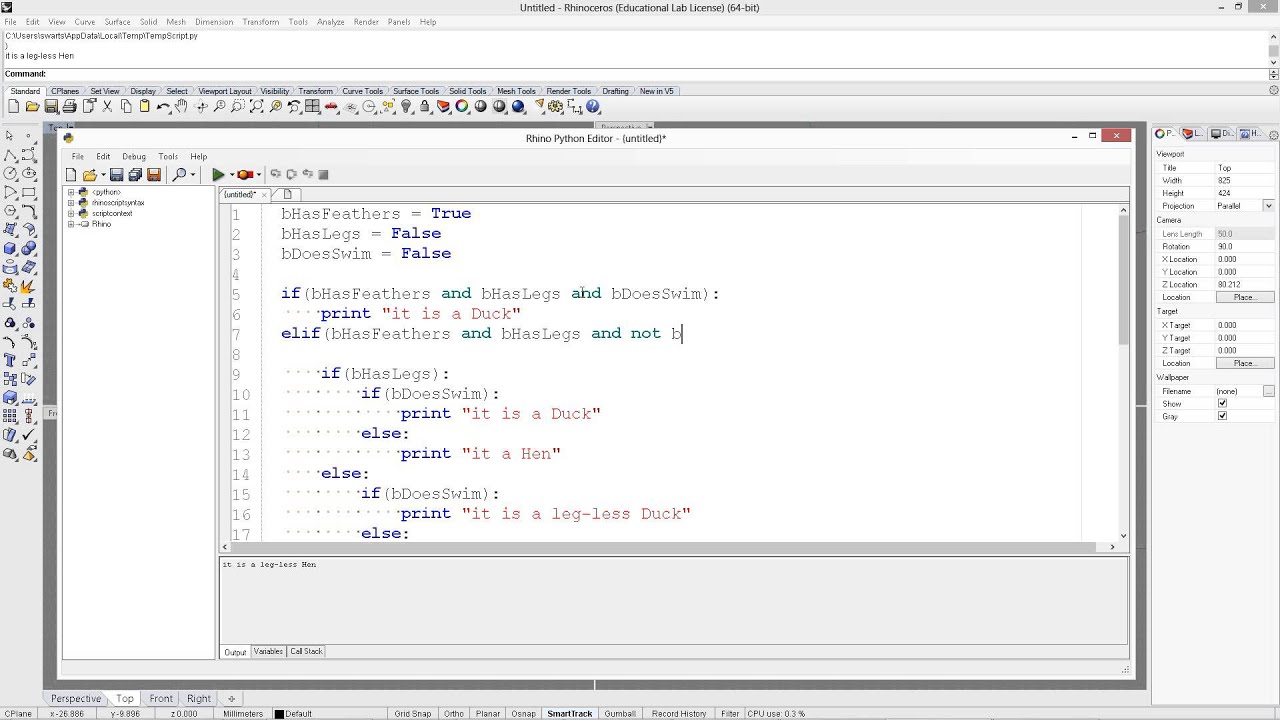 Rhinopython Conditionals Youtube