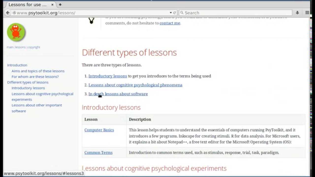 About Psytoolkit Lessons Youtube