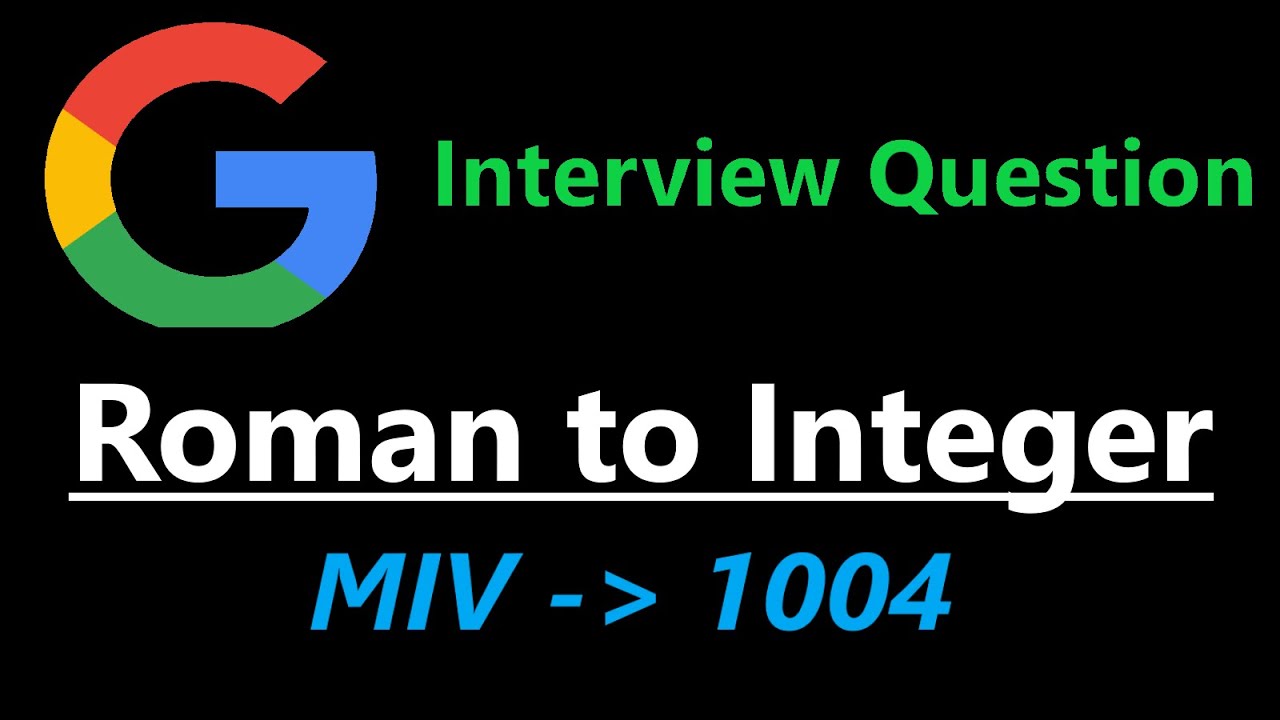 Roman To Integer Leetcode 13 Python Youtube