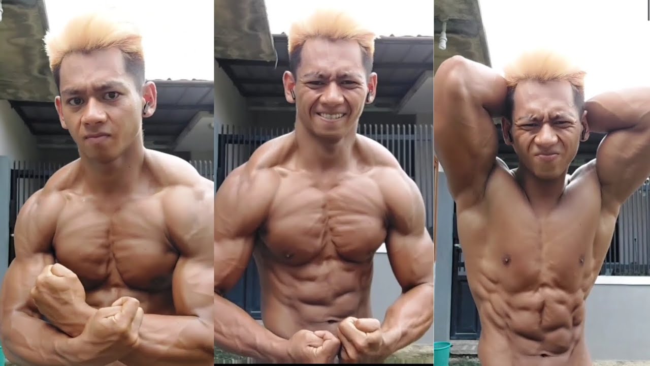 Indonesian Teenager With Muscular Flexing Youtube