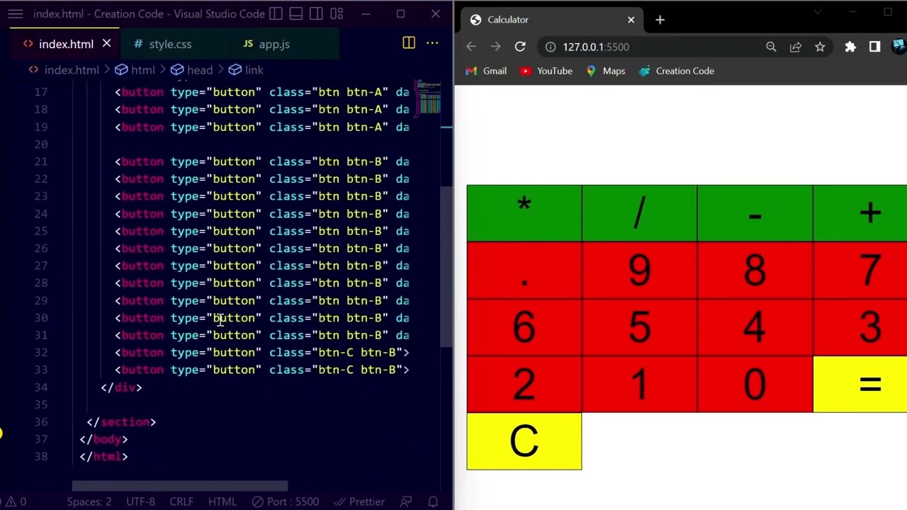 Calculator Using Javascript Html And Css Simple Calculator Using