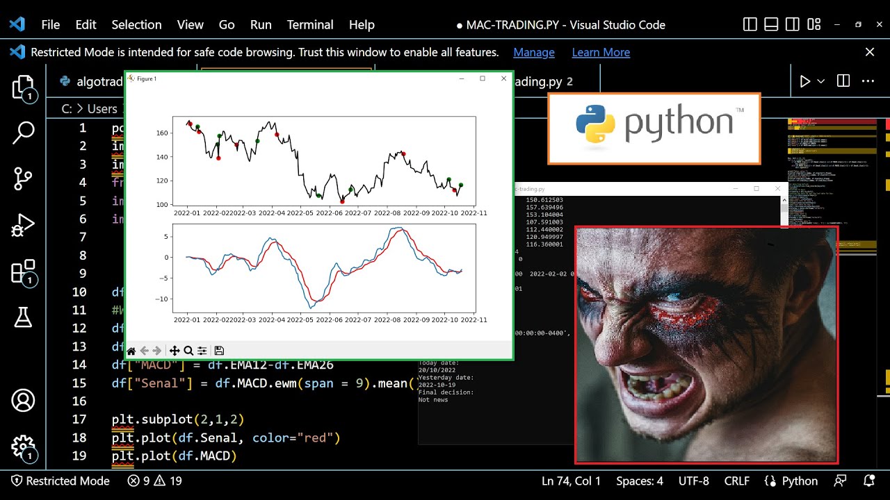 Trading Algorítmico Con Python Indicador Macd Youtube