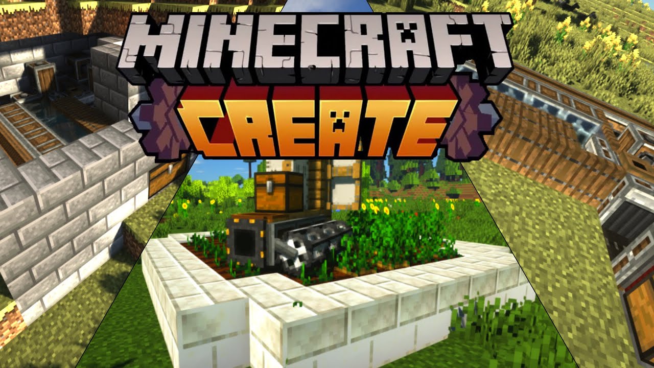 Best 3 Beginner Machines Create Mod Tutorial Minecraft Youtube