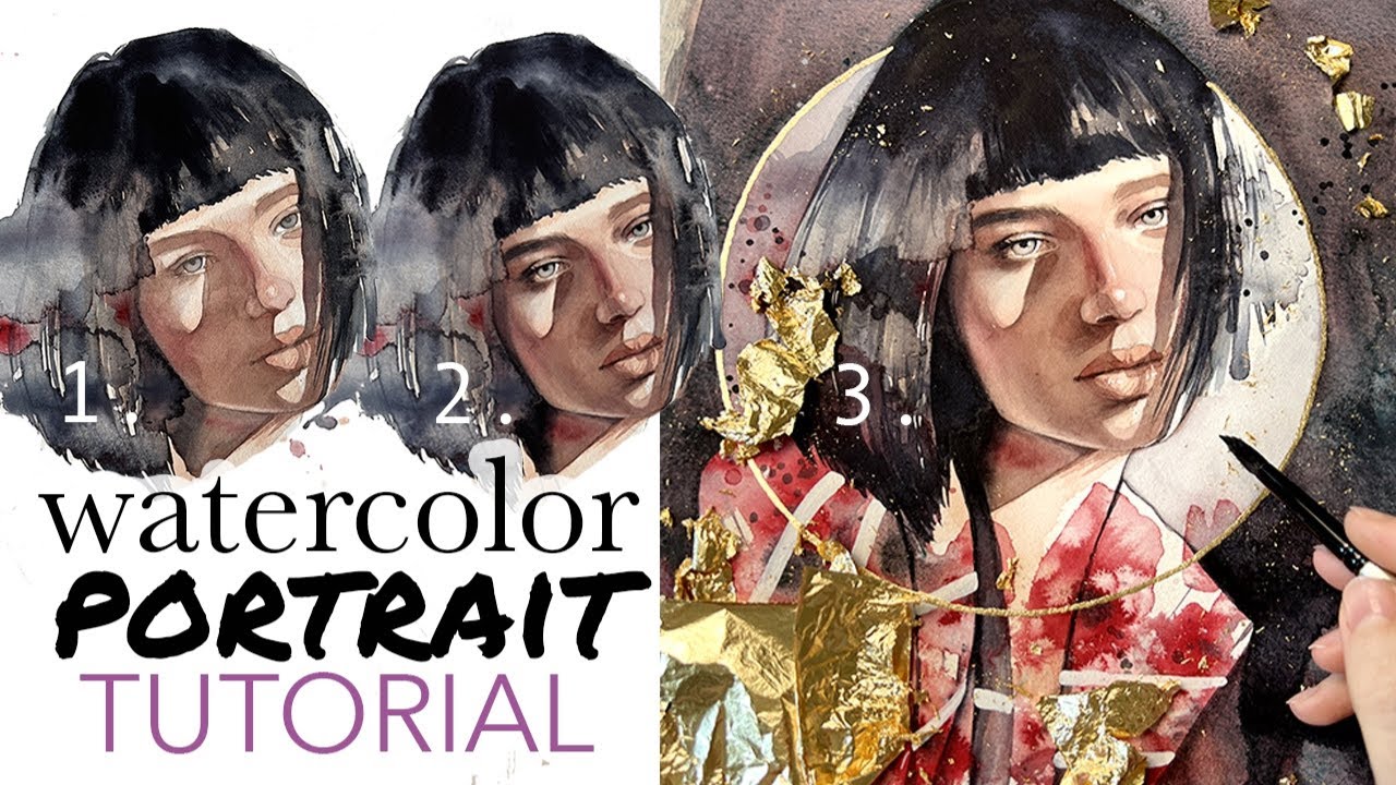 How To Paint Watercolor Portraits At Katie Jenkins Blog