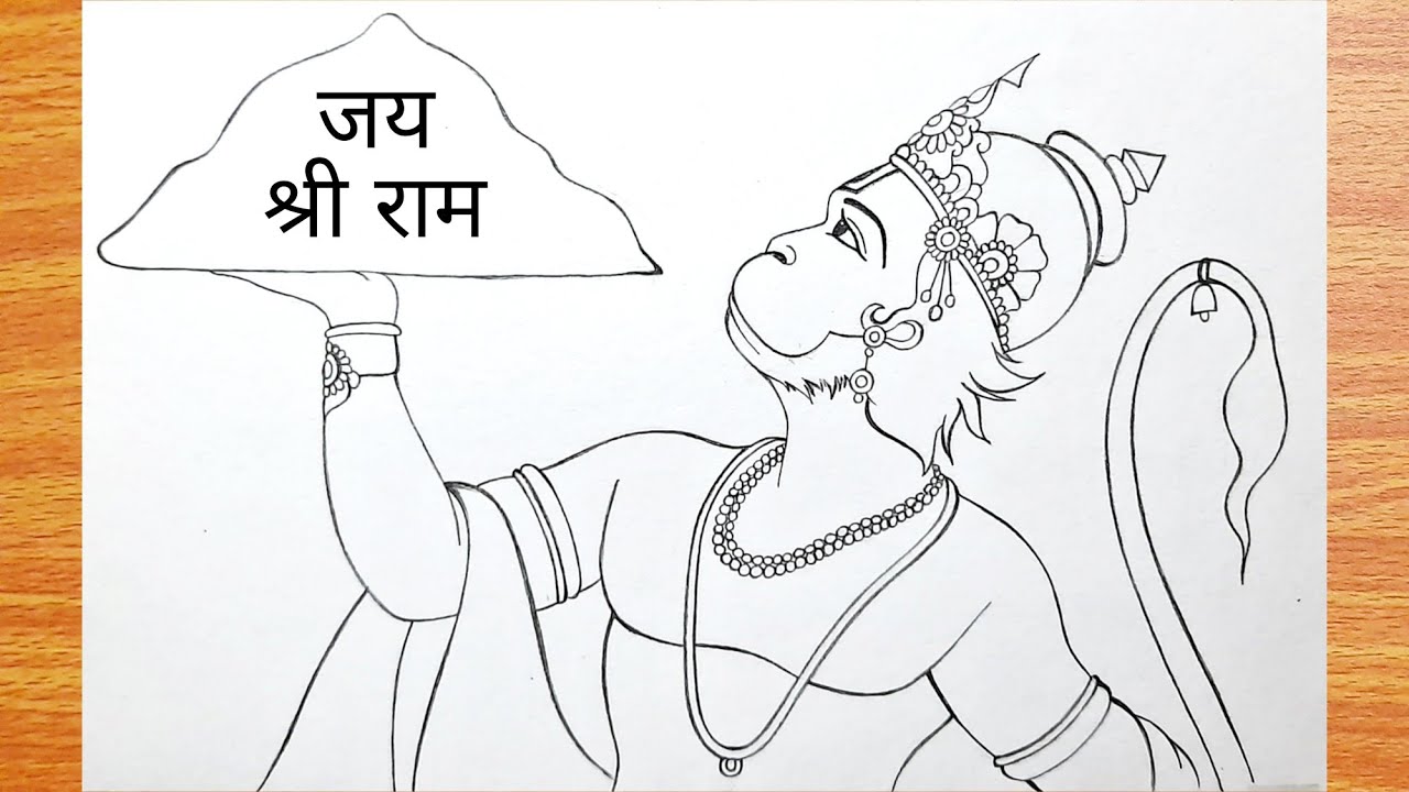 God Hanuman Drawing How To Draw God Hanuman Step By Step 43 Off