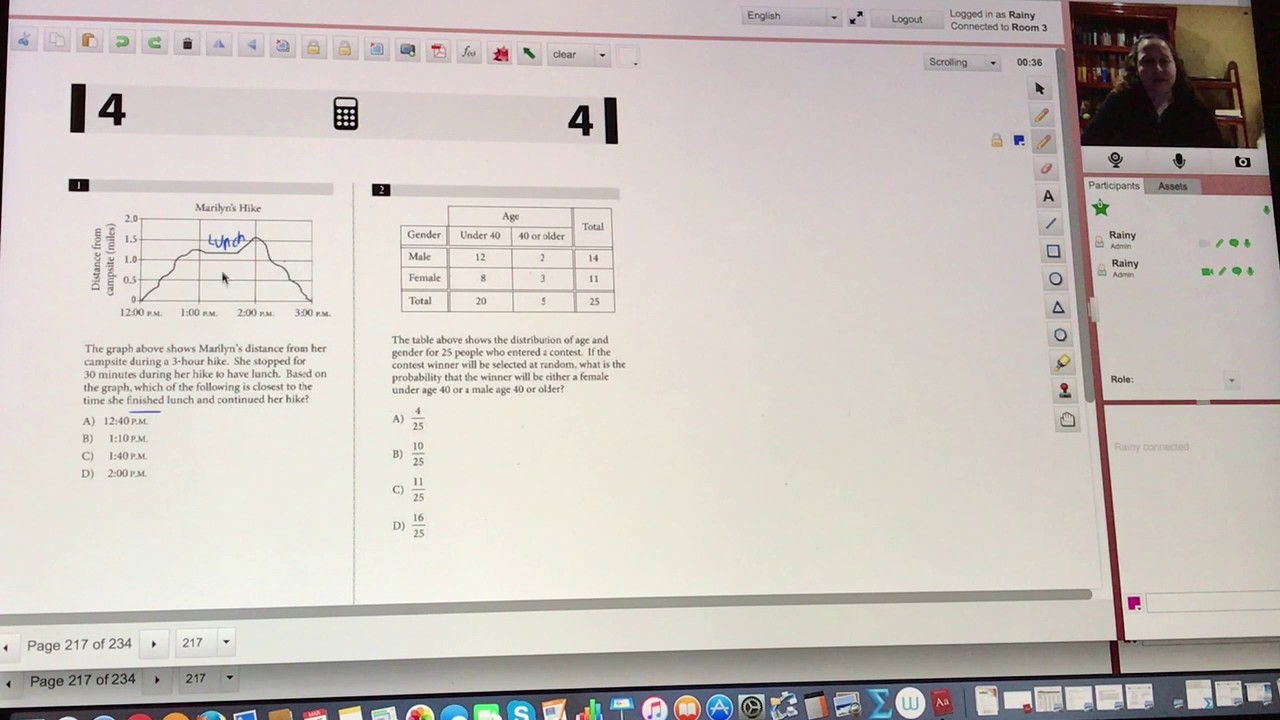Sat Practice Test 3 Section 4 Math Calc Question 1 Youtube